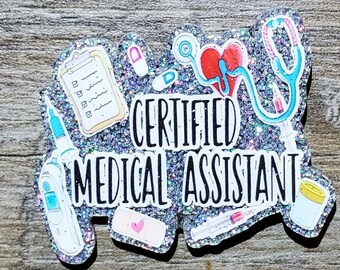 CMA Acrylic Badge Reel, Certified Medical Assistant Badge Reel - Etsy