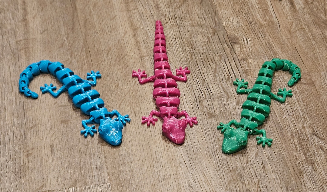3D Small Articulated Lizard, Fidget Toy, Sensory, Articulated Toys ...