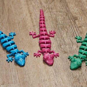 3D Small Articulated Lizard, Fidget Toy, Sensory, Articulated Toys ...