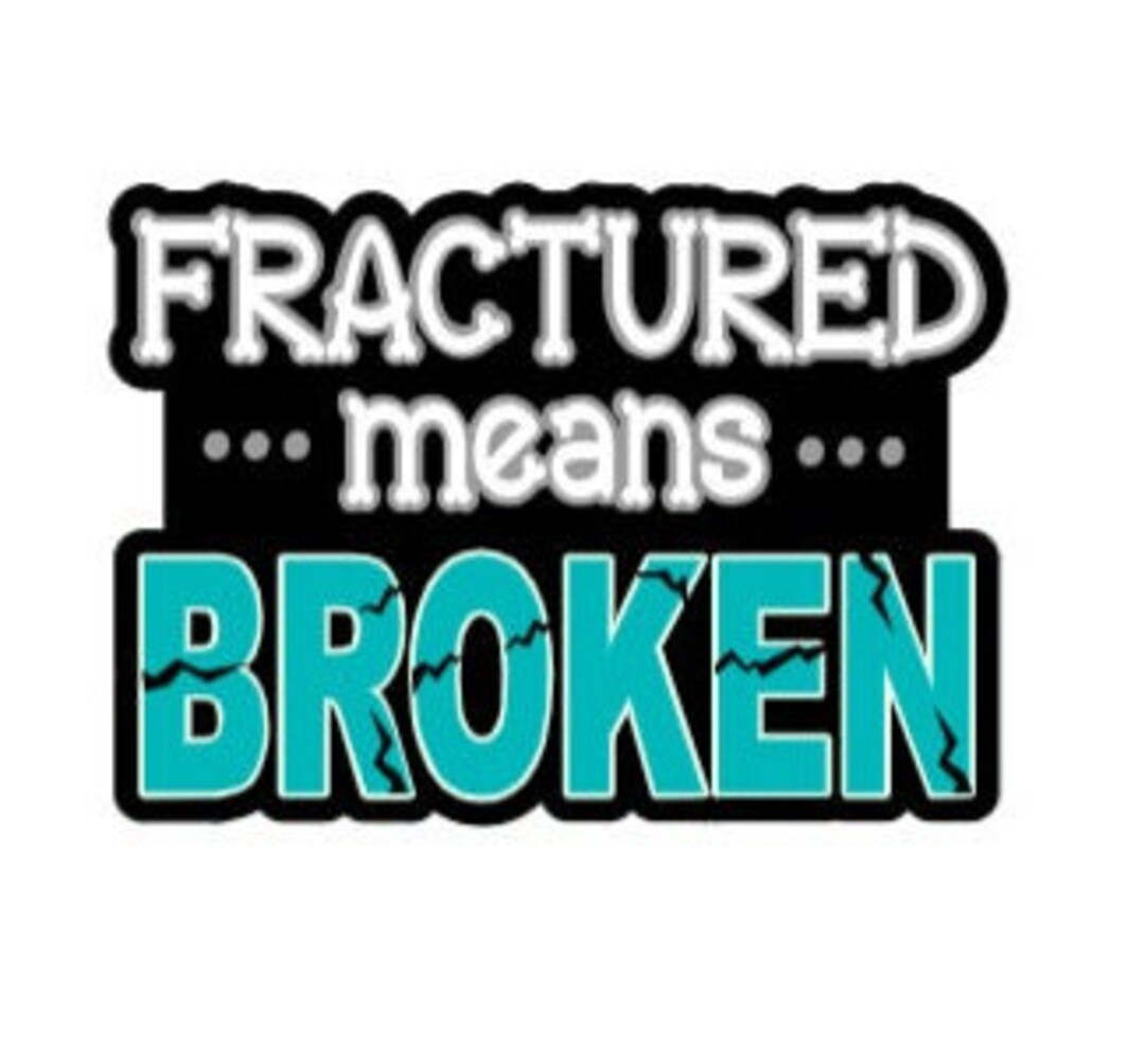 Fractured Means Broken Badge Reel, Orthopedic, Broken Bones, Xray, ID Badge, Radiology, ID Card ...