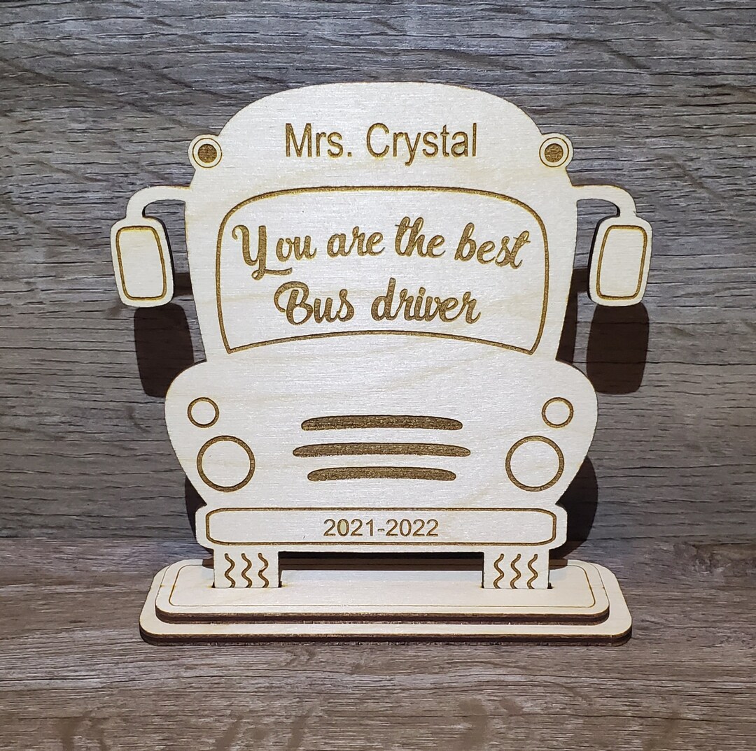 Bus Driver Sign, Desk Accessories, Wood, Laser, Bus Driving, School ...