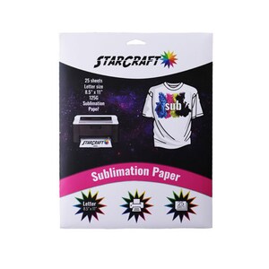 Starcraft Sublimation Paper, 8.5x11 Paper, Craft, Iron On, High Quality ...