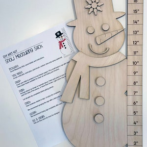 DIY Snowman Snow Measuring Paint Kit Let It Snow Snowman - Etsy