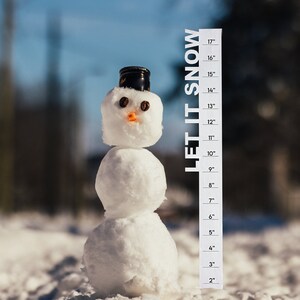 DIY Snowman Snow Measuring Paint Kit Let It Snow Snowman - Etsy