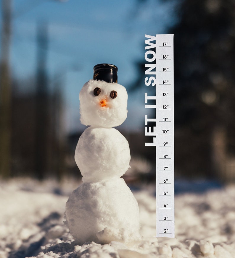 DIY Snowman Snow Measuring Paint Kit Let It Snow Snowman - Etsy