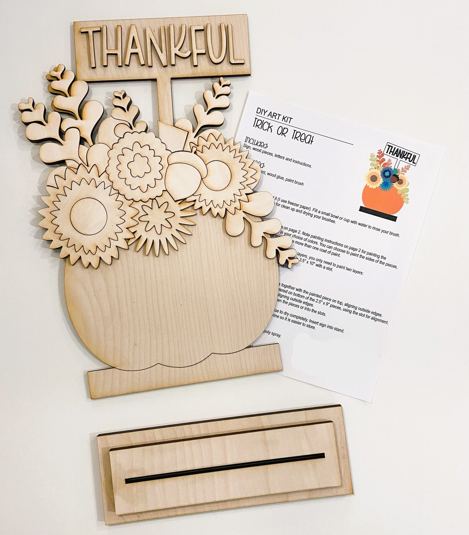 DIY Thanksgiving Paint Kit Holiday Decor Fall Thanksgiving - Etsy