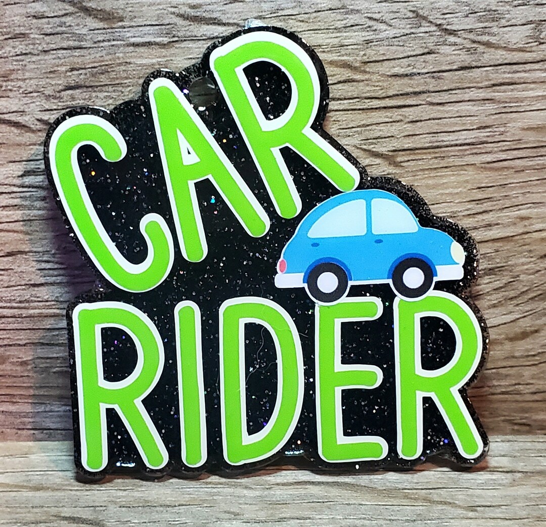 Car Rider Backpack Tag, Magnet, Keychain, School Tag, Custom Tag, Back ...