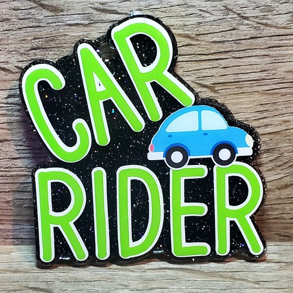 Car Rider Tag for Bookbag - Etsy
