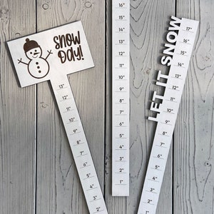 DIY Snowman Snow Measuring Paint Kit Let It Snow Snowman - Etsy