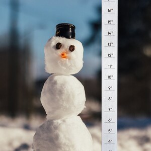 DIY Snowman Snow Measuring Paint Kit Let It Snow Snowman - Etsy