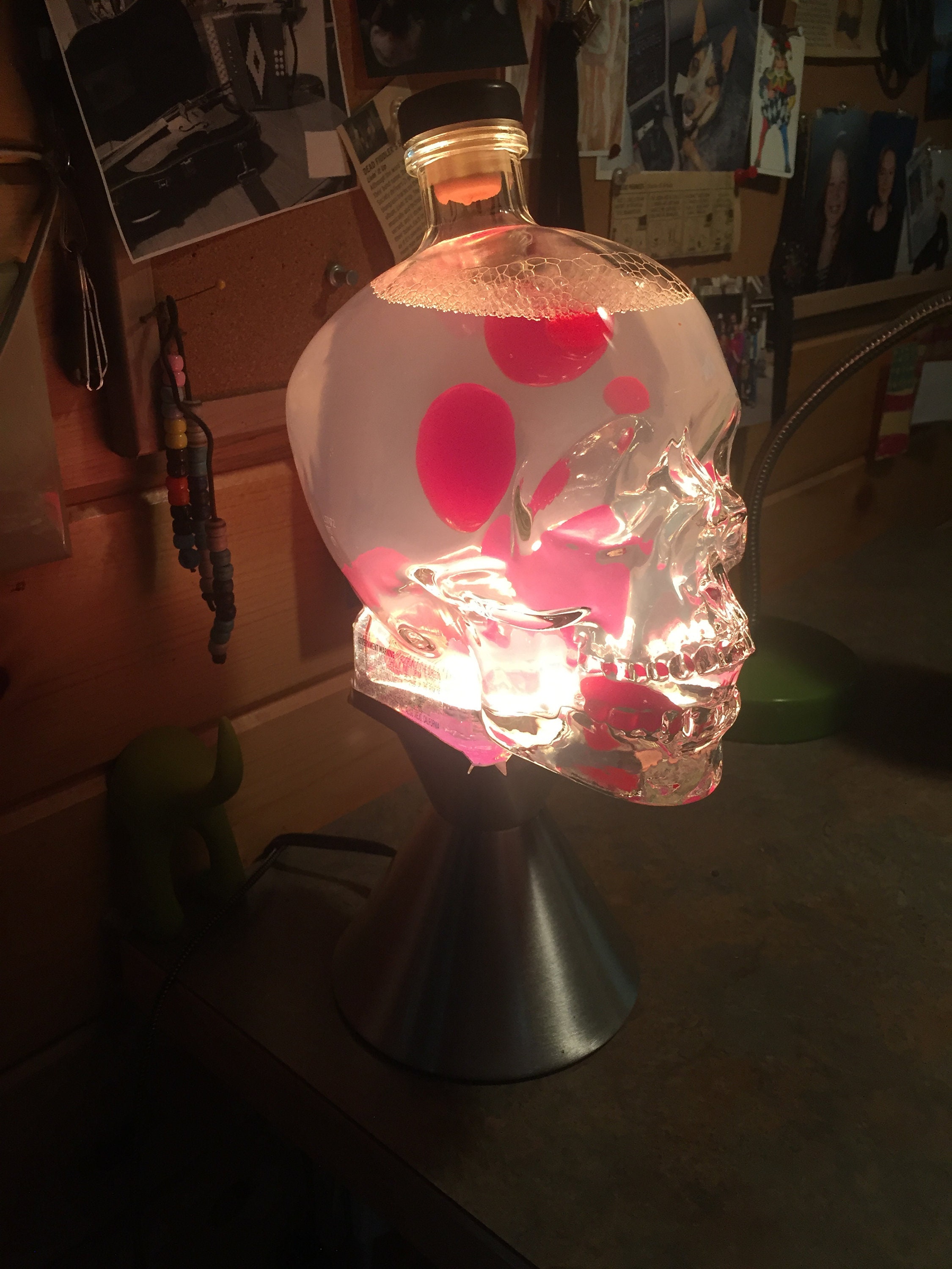 Crystal Head Vodka Skull Custom Lava Lamp Light 1.75 Liter | Etsy