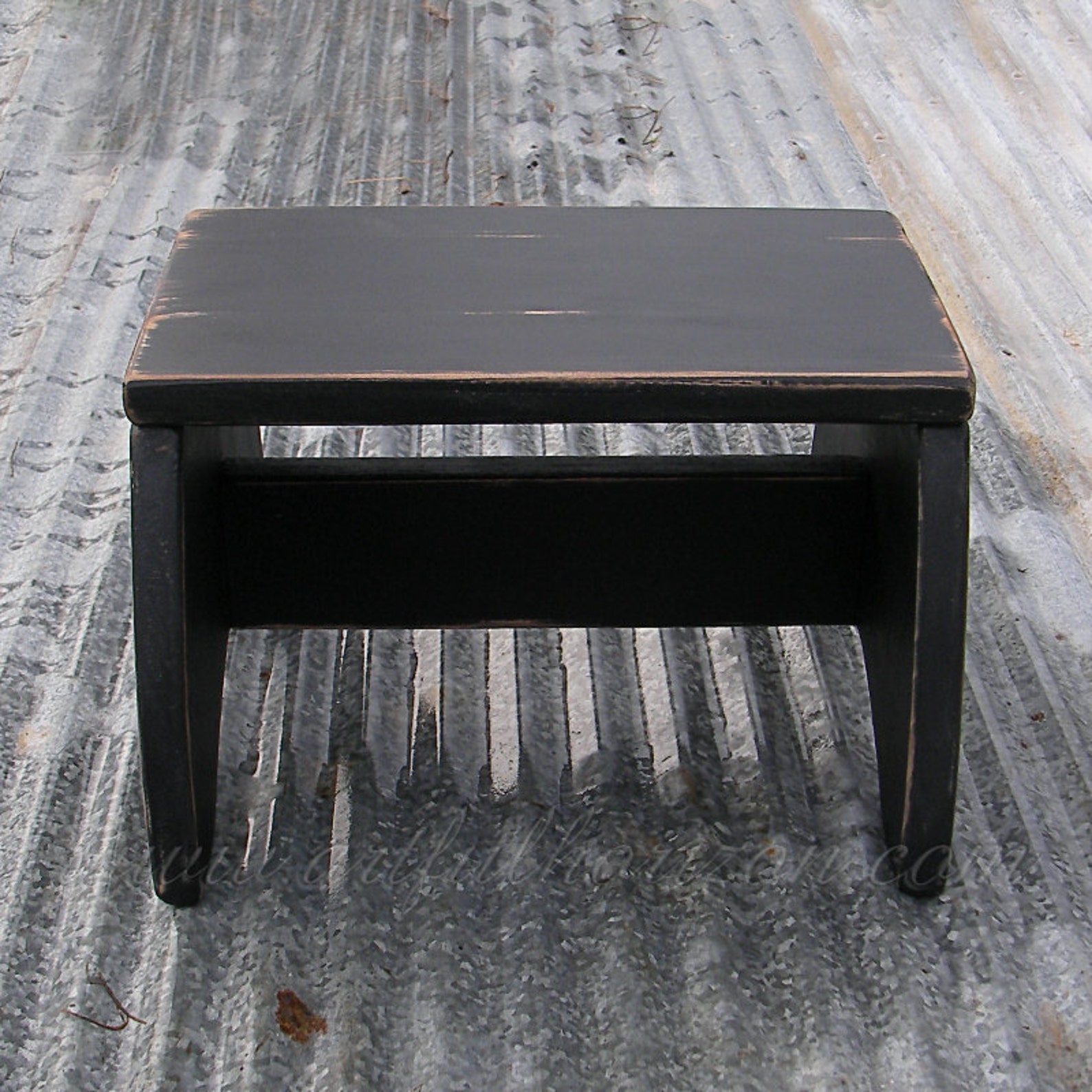 Footstool Primitive Folk Art Step Stool Farmhouse Decor Custom - Etsy