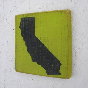 California Wood Sign State Shape Rustic Decor Primitive Folk Art ...