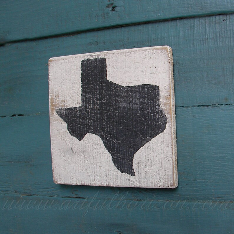 Texas Wood Sign State Shape Rustic Decor Primitive Folk Art | Etsy