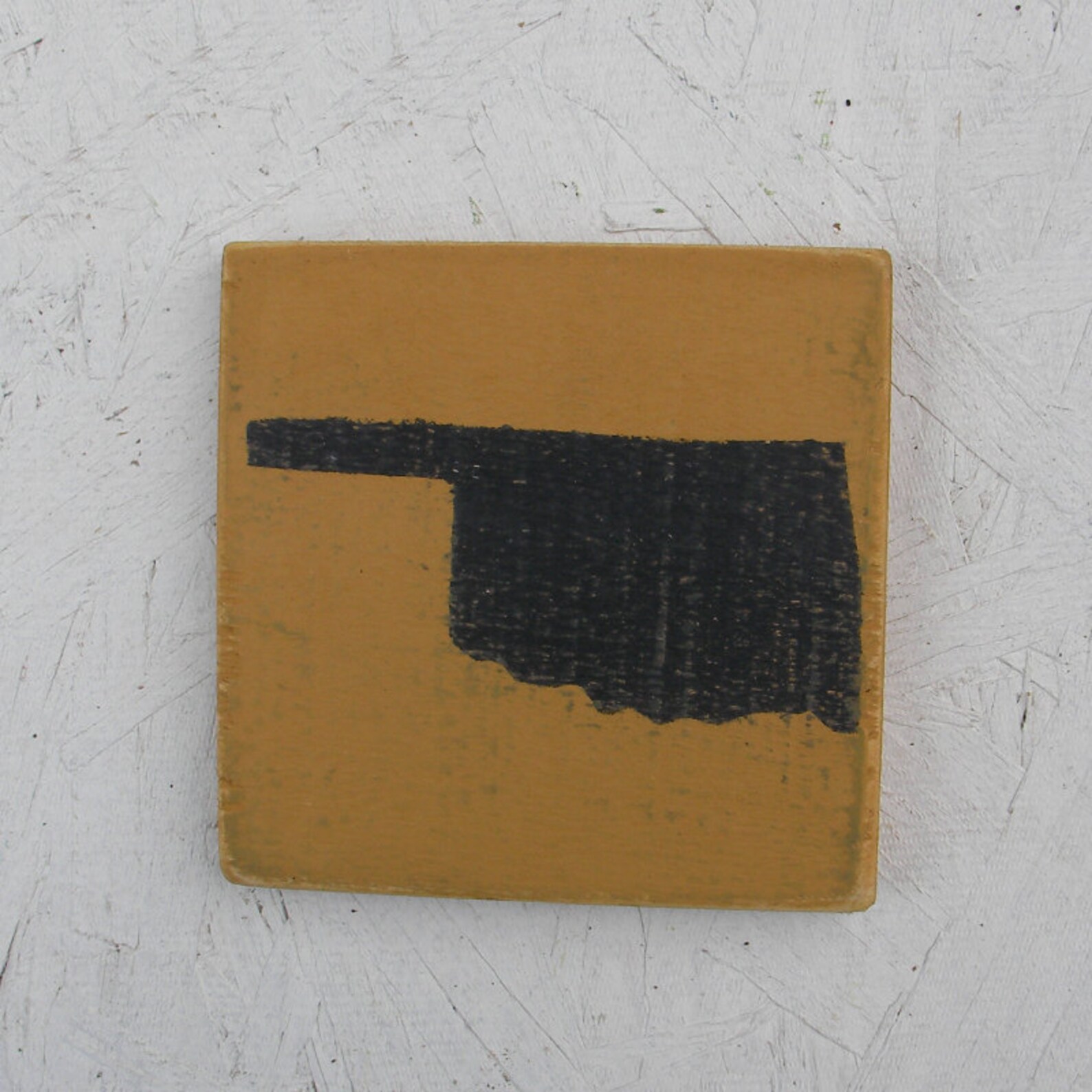 Oklahoma Wood Sign State Shape Rustic Decor Primitive Folk Art | Etsy