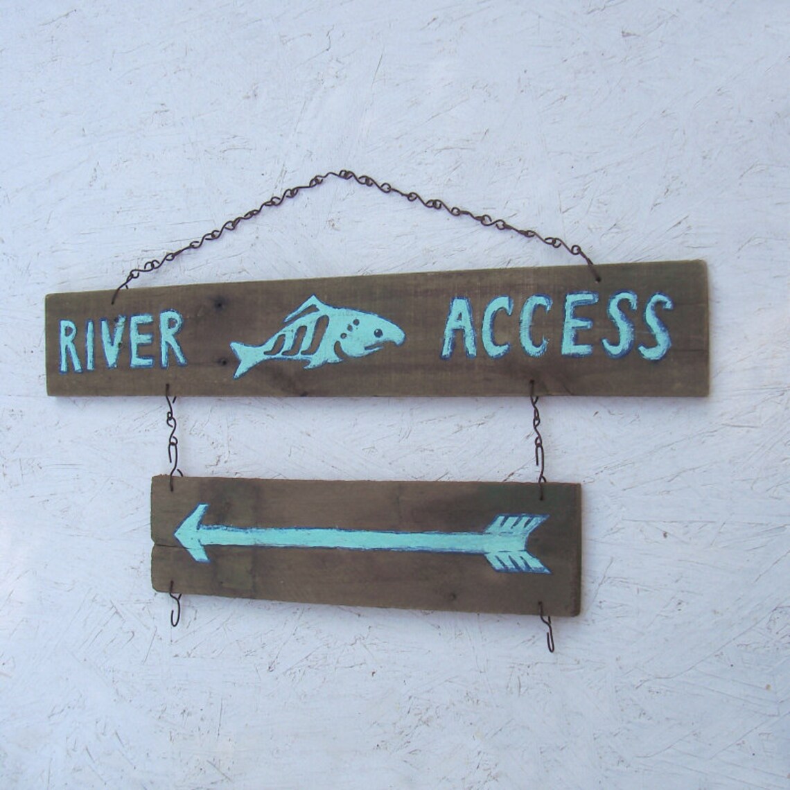 River Access Sign Flip Arrow Sign Native American Fish - Etsy