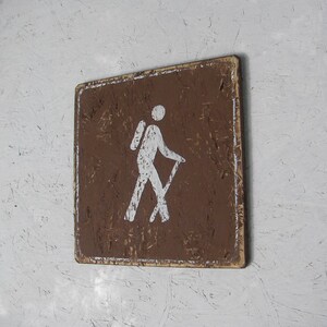 Park Hiking Trail Sign Rustic Decor Primitive Folk Art Reclaimed Wood ...