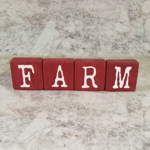 Rustic Modern Wood Block Letters Farmhouse Decor Wooden Hope Sign ...
