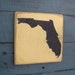 Florida Wood Sign State Shape Rustic Decor Primitive Folk Art - Etsy