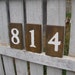 Large Wood House Numbers Rustic Farmhouse Home Address Numbers ...