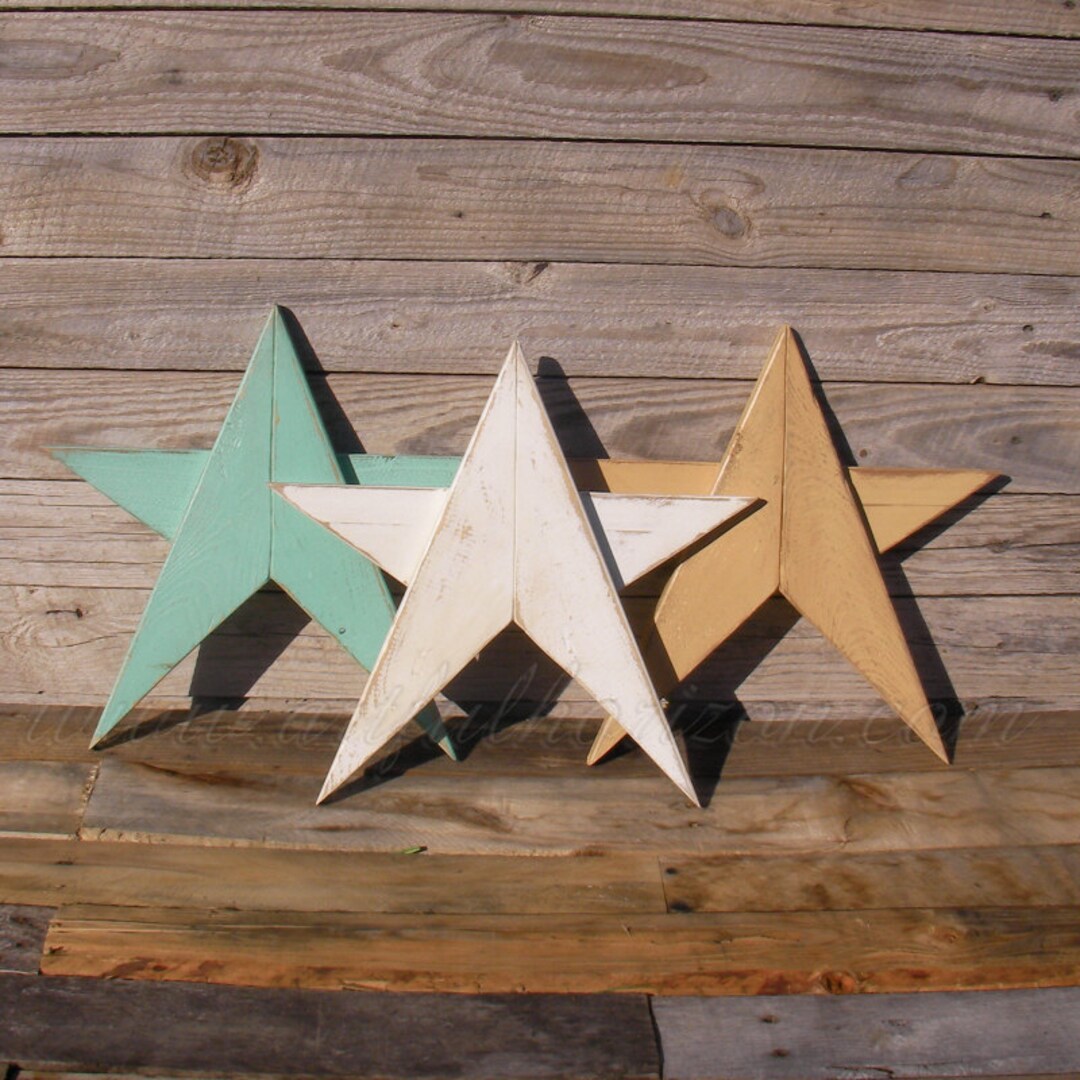 Wood Star Sign Nautical Beach Cottage Decor Beach Wedding Decor ...
