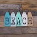 Wood House Letters Sign Buoy Nautical Beach Cottage Decor - Etsy