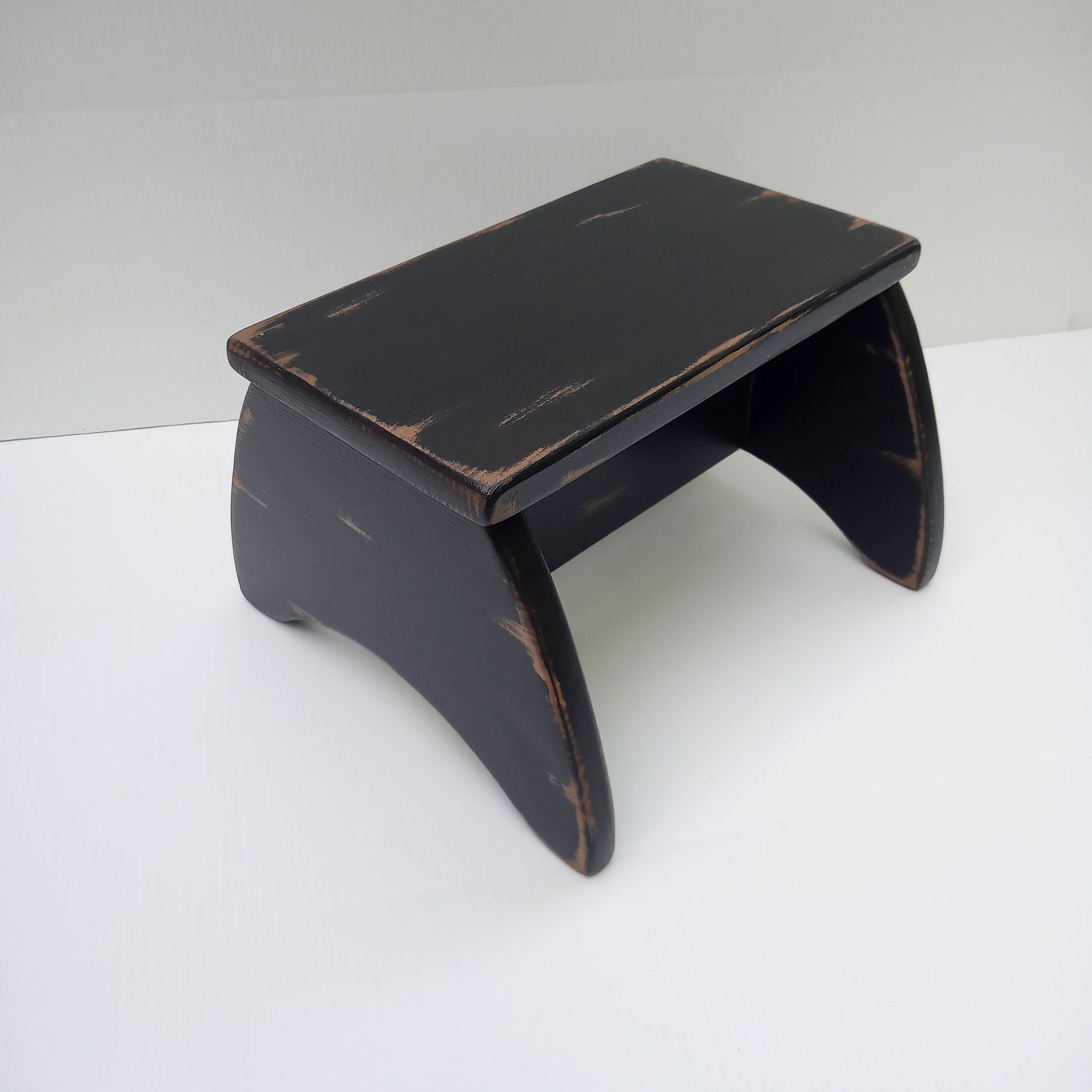 Footstool Primitive Folk Art Step Stool Farmhouse Decor Custom Finish ...