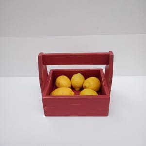 Wooden Tote Caddy Primitive Folk Art Farmhouse Decor Custom Finish ...