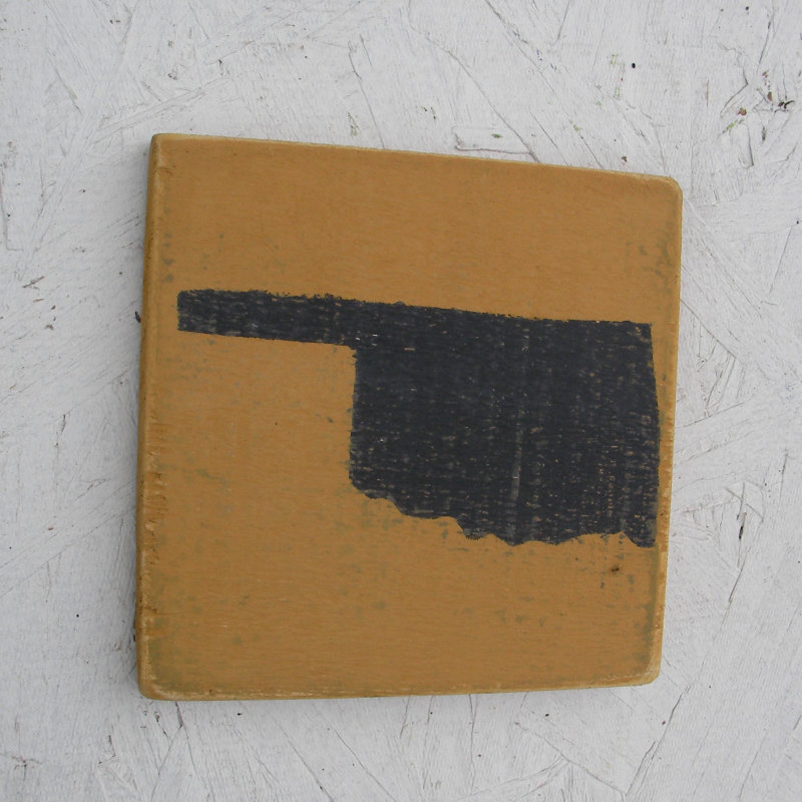 Oklahoma Wood Sign State Shape Rustic Decor Primitive Folk Art - Etsy