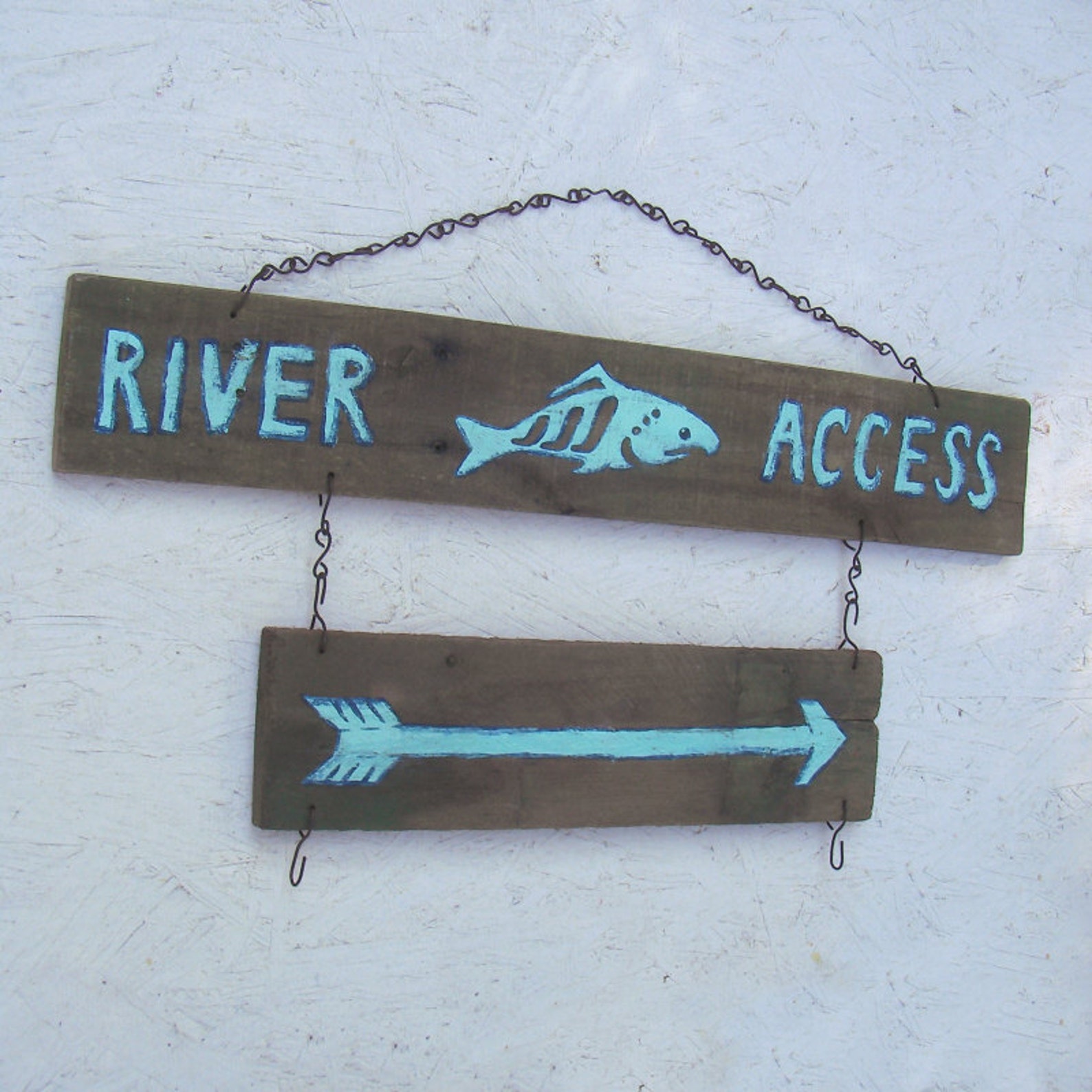 River Access Sign Flip Arrow Sign Native American Fish - Etsy