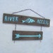 River Access Sign Flip Arrow Sign Native American Fish - Etsy