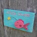 Pink Angler Fish Painting Sleep Sweet Sign Cute Fish Beach - Etsy