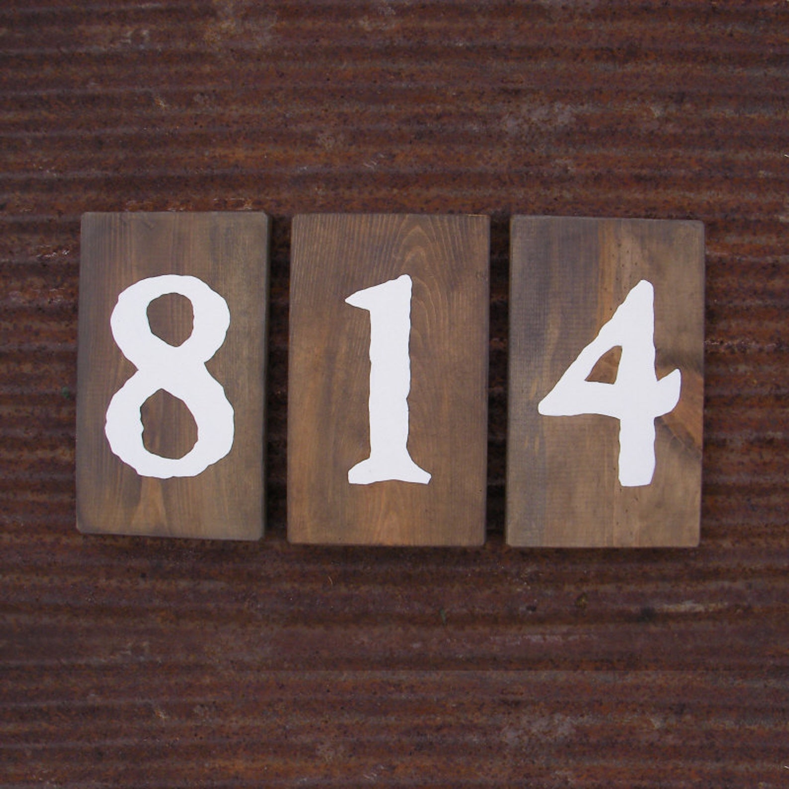 Large Wood House Numbers Rustic Farmhouse Home Address Numbers - Etsy