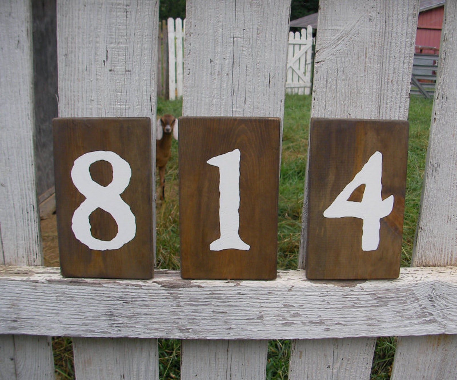 Large Wood House Numbers Rustic Farmhouse Home Address Numbers - Etsy