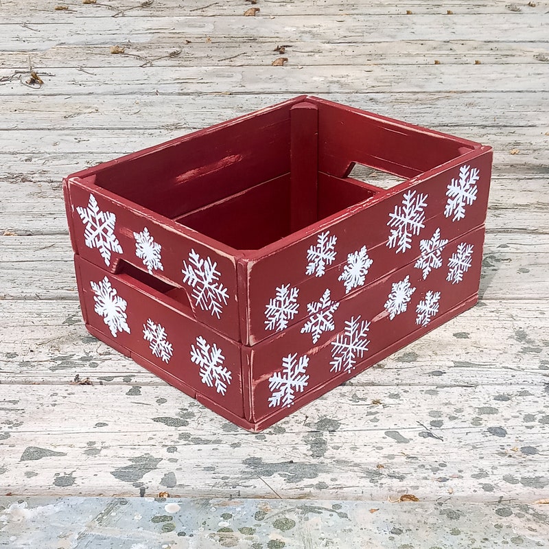 Painted Wood Box - Etsy