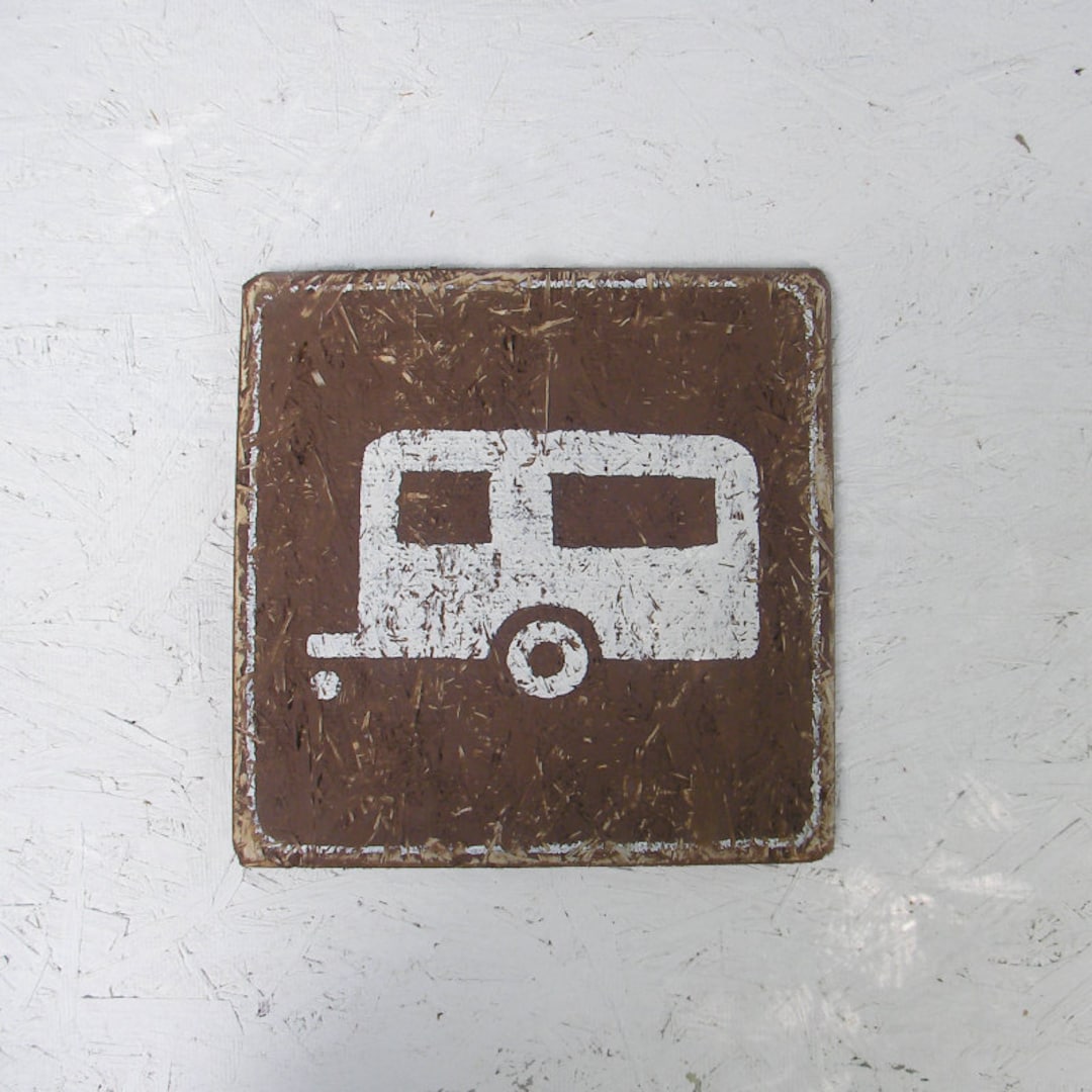 Park RV Camping Sign Rustic Camper Decor Primitive Folk Art Reclaimed ...