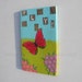 Butterfly Painting Fly Sign Flowers Original Funky Folk Art on - Etsy
