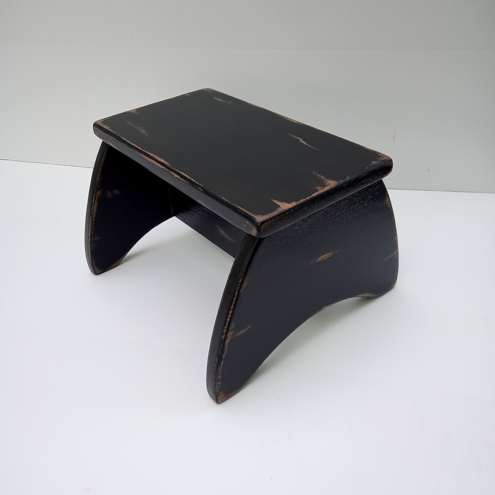 Footstool Primitive Folk Art Step Stool Farmhouse Decor Custom Finish ...
