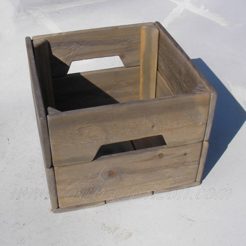 Small Wood Crate Primitive Folk Art Rustic Farmhouse Decor Custom ...