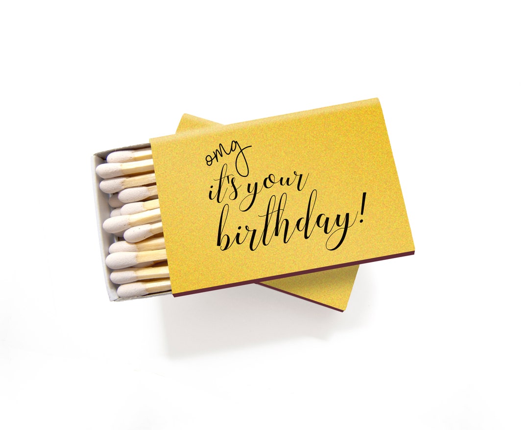 Birthday Matches OMG It's Your Birthday Matchbox Birthday Gift Matches ...