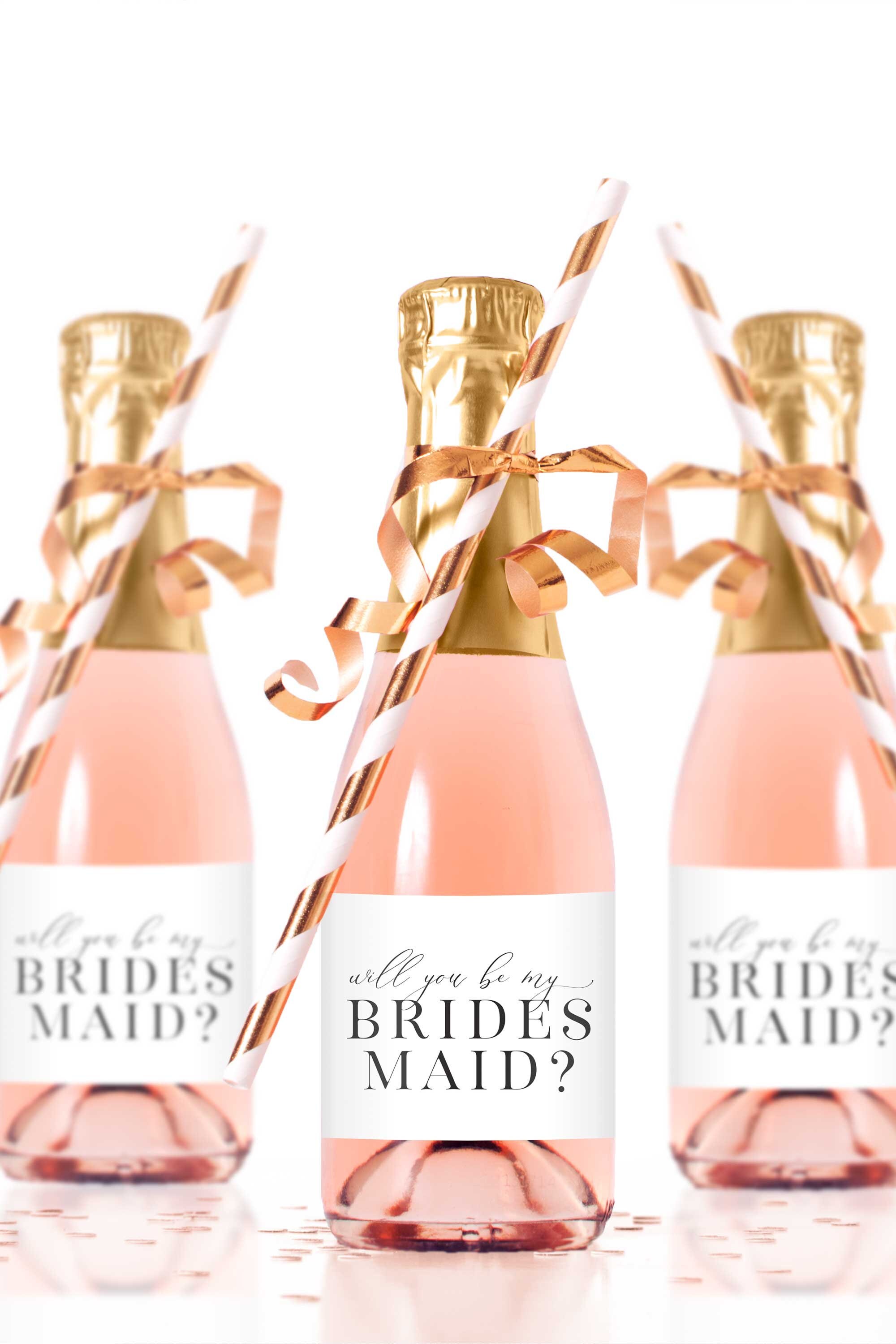 Best Woman Proposal Labels for Mini Champagne Bottles Will - Etsy