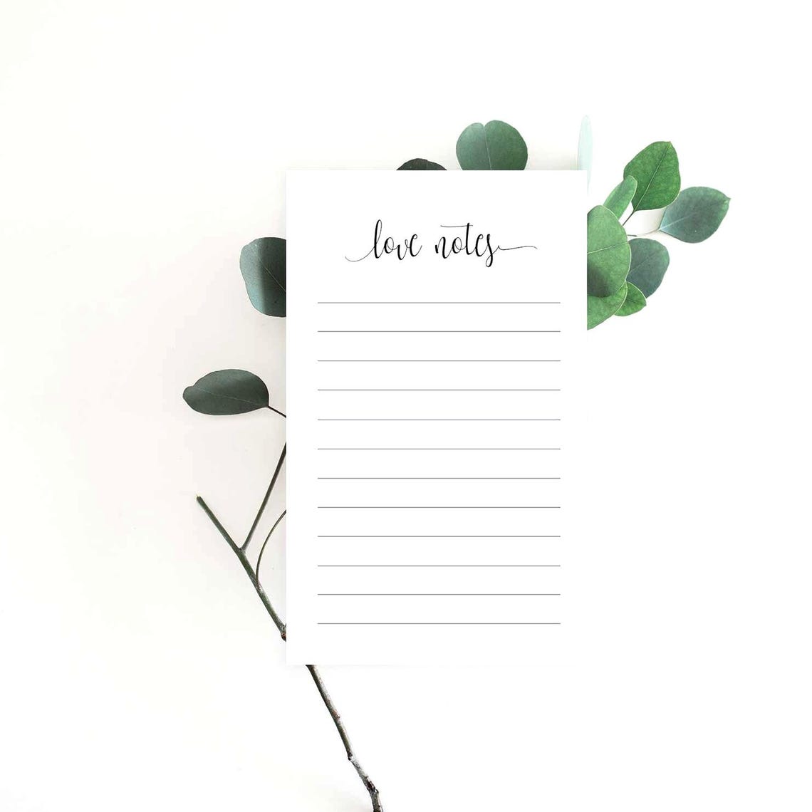Love Notes Notepad Memo Wedding Gift to Do List Note Pad 50 Sheets Etsy ...