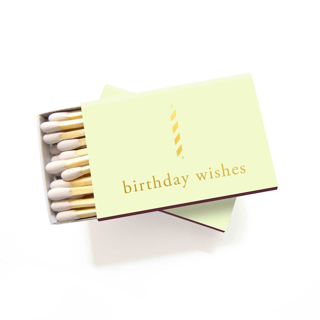 Birthday Gift Candle Birthday Wishes Matchbox Birthday Matches Birthday ...