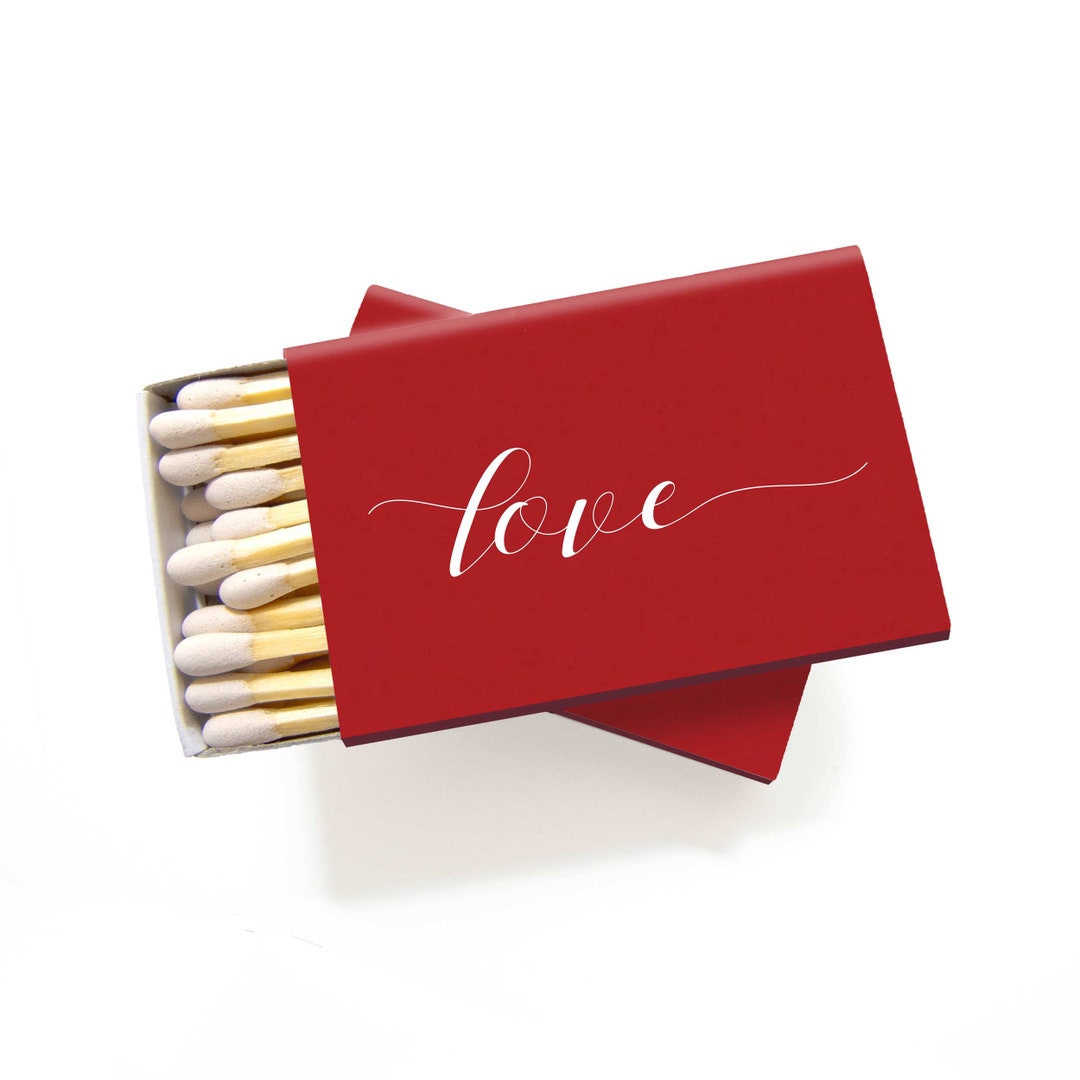Valentine's Day Gift Love Matches Red White Matchboxes's Love Wedding ...