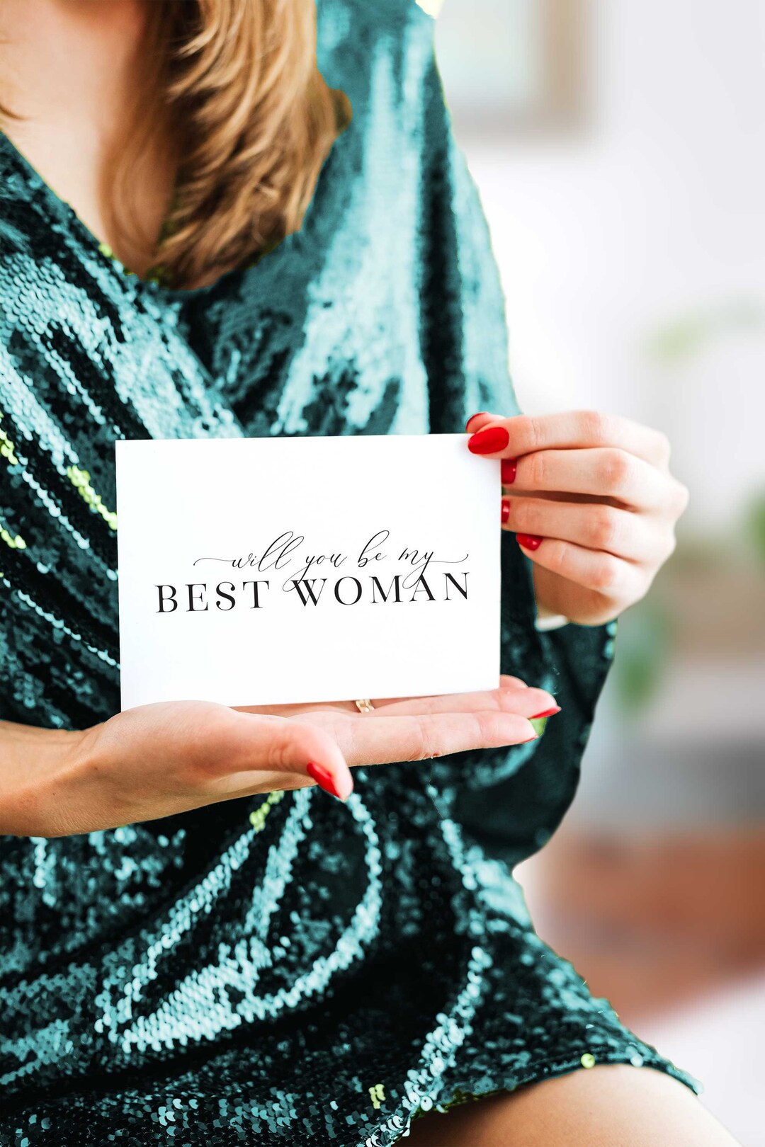 Best Woman Proposal Will You Be My Best Woman Card Bridal Party ...