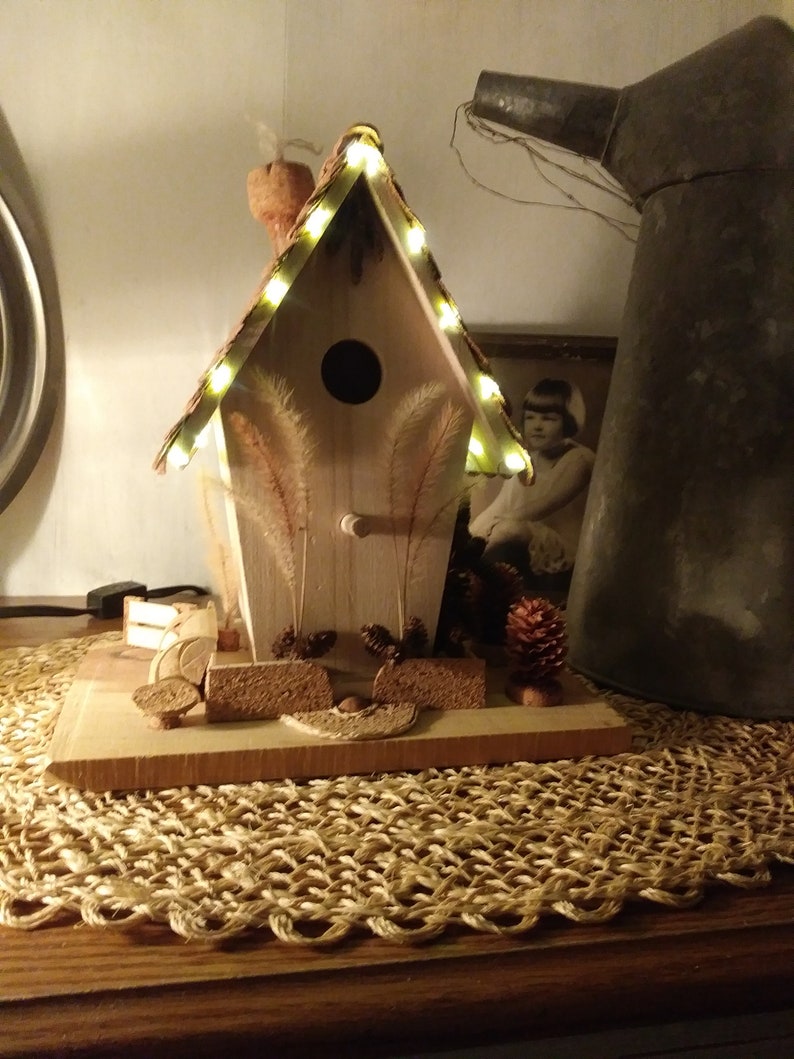 House for Sale Cork Decorated 20 LED Light Birdhouse - Etsy