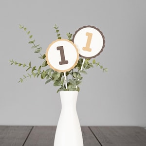 Beary 1st Birthday Centerpiece Sticks - 1st Birthday for a Sweet Baby ...