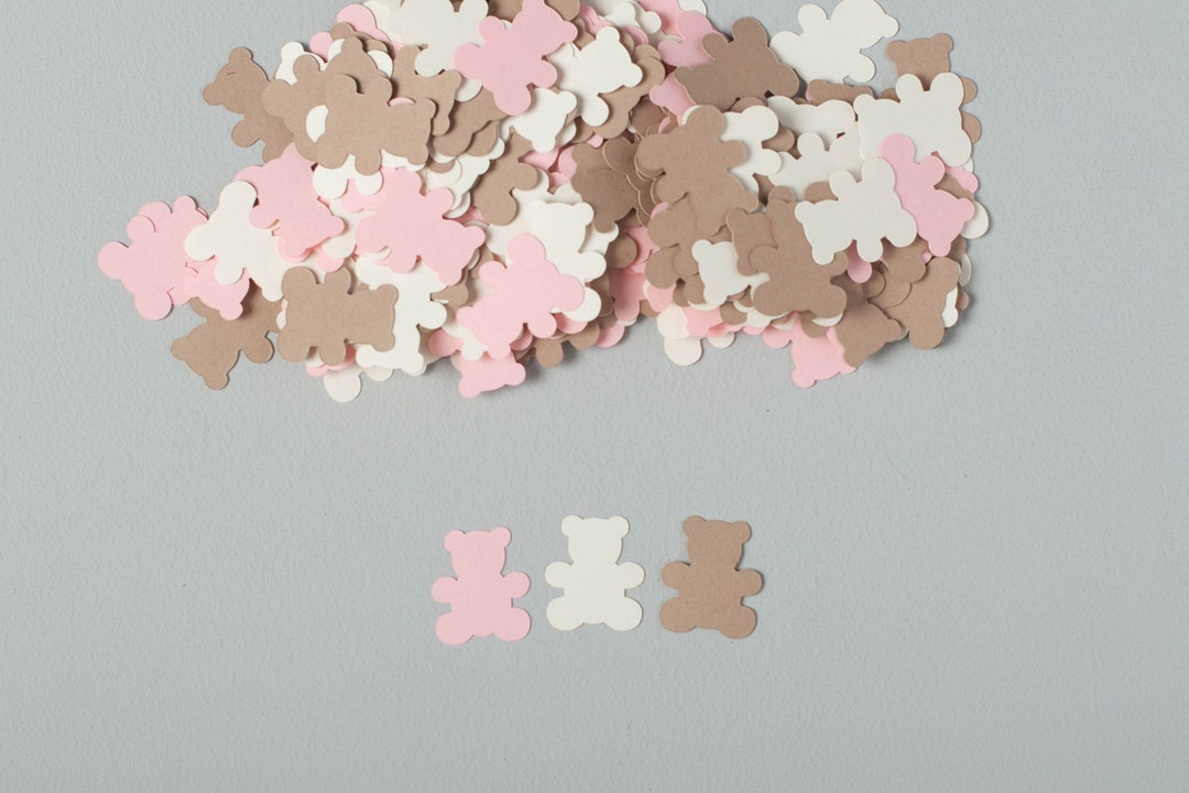 Teddy Bear Confetti, 200 Pieces, We Can Bearly Wait Teddy Bear Baby ...