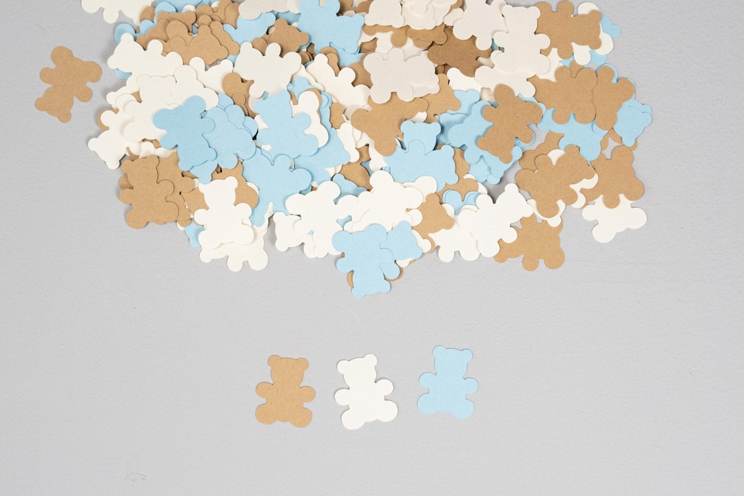 Teddy Bear Confetti, We Can Bearly Wait, Teddy Bear Baby Shower Decor ...