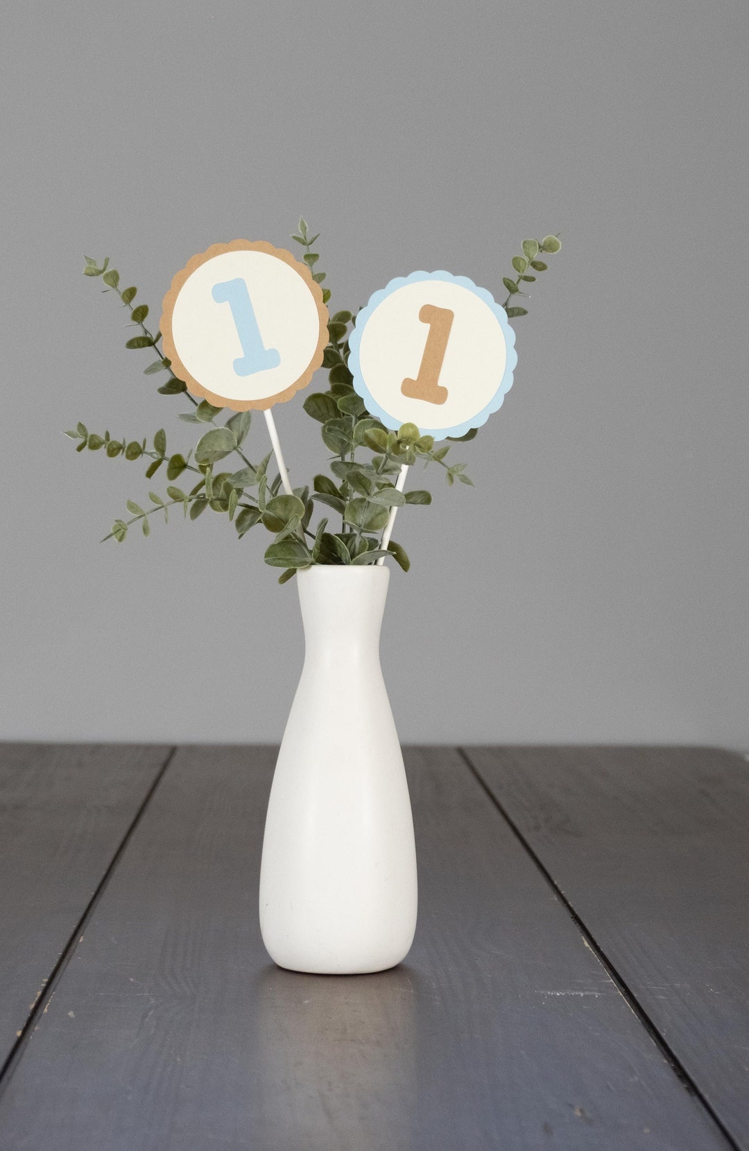 Beary 1st Birthday Centerpiece Sticks - 1st Birthday for a Sweet Baby ...